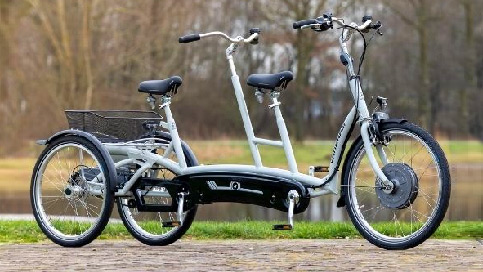 Elektro-Tandems mit 2 und 3 Rädern