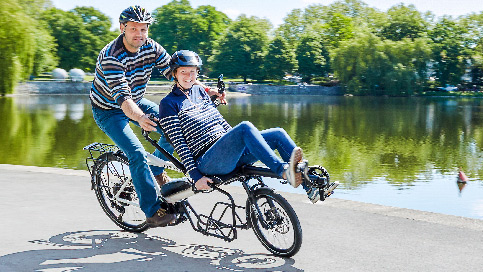 Elektro-Tandems mit 2 und 3 Rädern